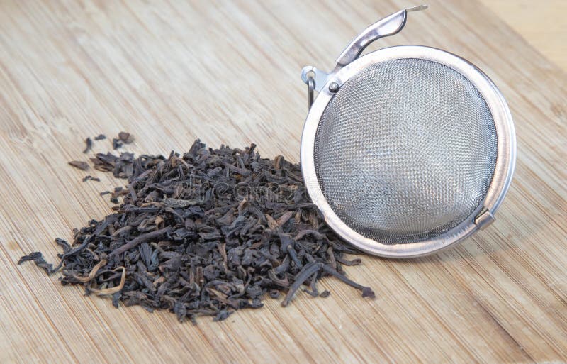 Loose Tea with Diffuser Ball Stock Image - Image of leaves, ball: 204684515