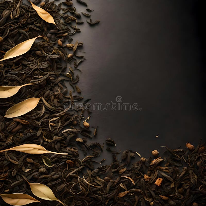 Loose Tea Leaves - Ai Generated Image Stock Illustration - Illustration ...