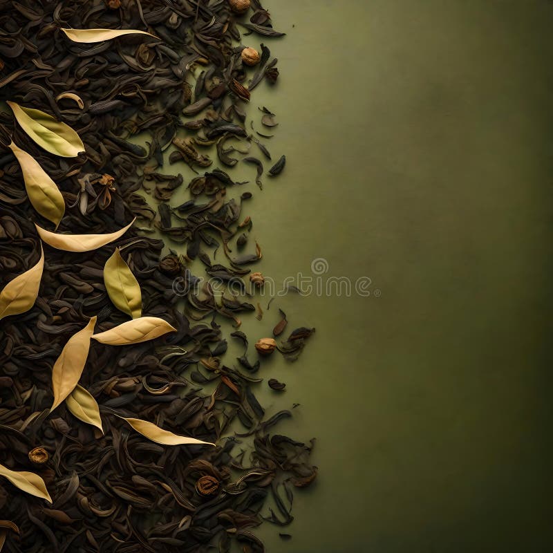 Loose Tea Leaves - Ai Generated Image Stock Illustration - Illustration ...