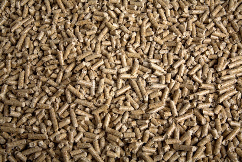 Loose Wood Pellets from the Top Stock Photo - Image of loose, energy ...
