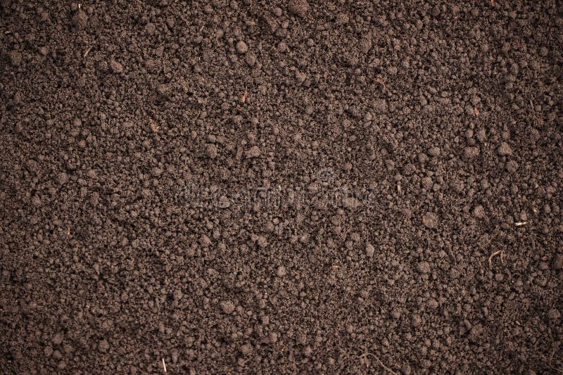 Loosened Soil As a Background. Brown Ground Surface Stock Image - Image ...
