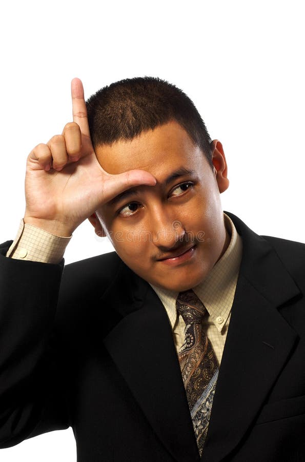 Looser Businessman stock photo. Image of distress, forehead - 13199318