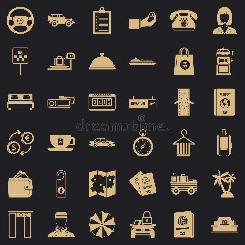 Loot Icons Set, Simple Style Stock Vector - Illustration of luck ...