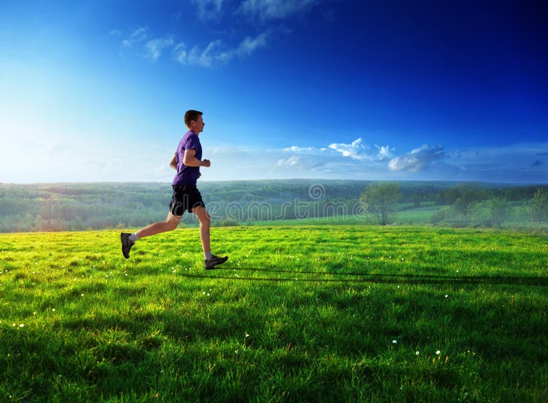 Lopende Mensen stock afbeelding. Image of uitoefenen - 20297491