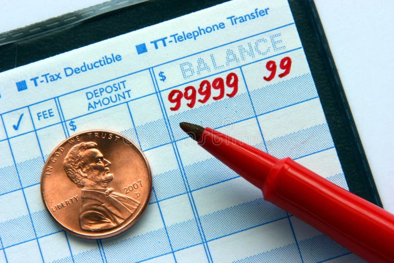 Lopende rekening stock afbeelding. Image of document - 20475061