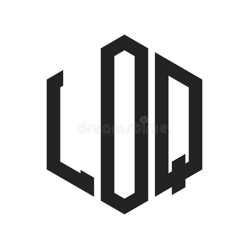 LOQ Logo Design. Initial Letter LOQ Monogram Logo Using Hexagon Shape ...