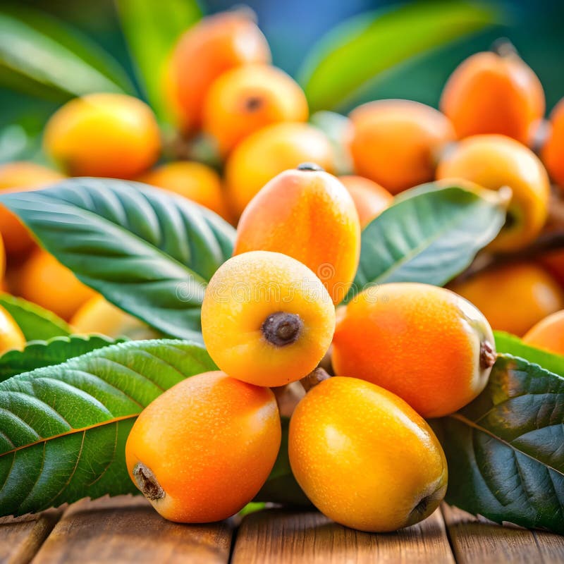 Loquat Pic with Color Background Stock Photo - Image of fragility ...