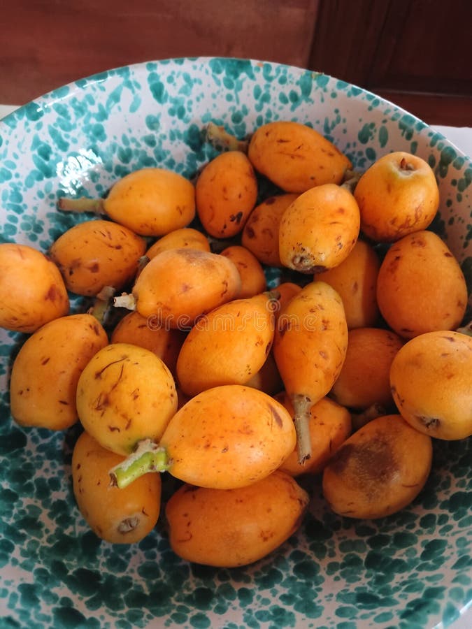 Loquat on plate stock photo. Image of meal, calories - 162034010