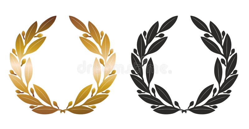 Lorbeerkranz stock abbildung. Illustration von lorbeer - 34903449