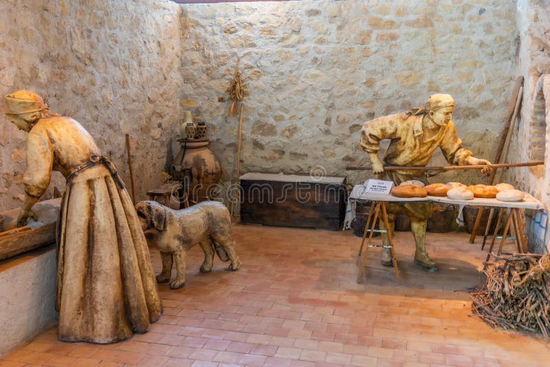 Medieval bakery stock photo. Image of bread, kitchen - 110908484