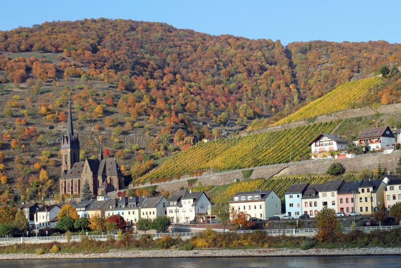 Lorch Germany stock photo. Image of landmark, forest - 61879220