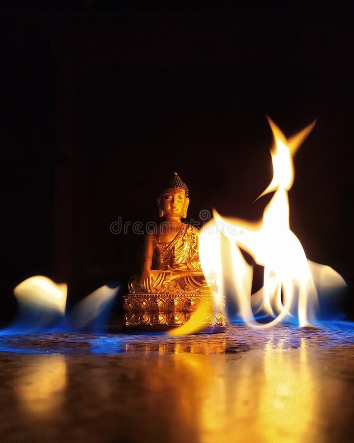 Lord Buddha and the Light of of Wisdom Stock Image - Image of ...