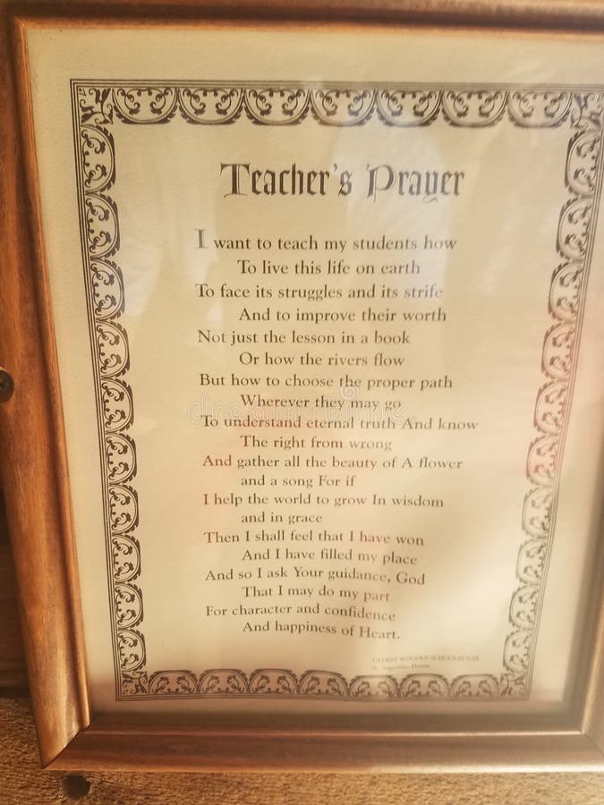 Teacher Prayer editorial stock image. Image of prayer - 120521619