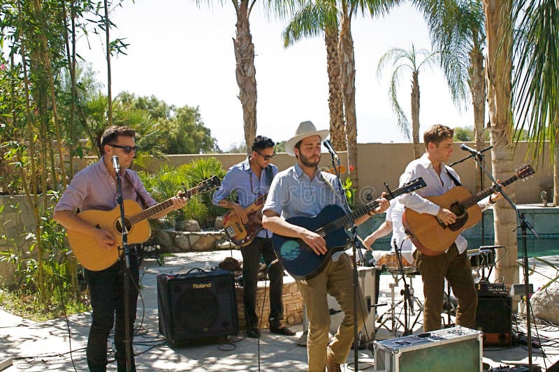 Lord Huron in Concert in Indio California Editorial Stock Photo - Image ...