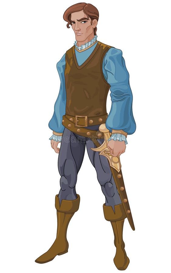 Brave Prince stock vector. Illustration of charming, smile - 24233868