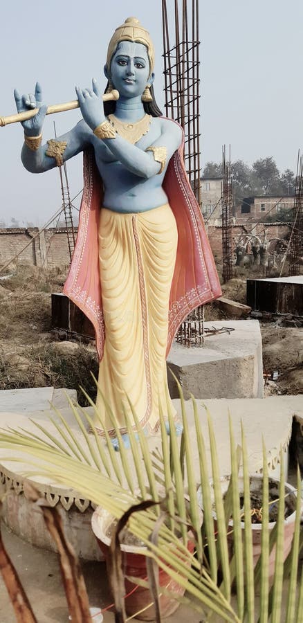 Lord Krishna Made by Hand in Piolot Baba Temple Sasaram Stock Image ...