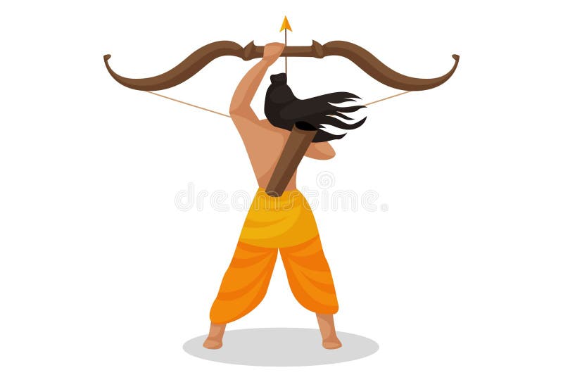 Lord Rama Vector Cartoon Illustration Stock Vector - Illustration of ...