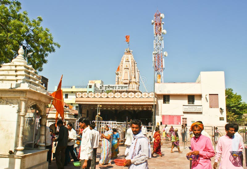 Lord Shani Temple at Shingnapur, India. Editorial Photography - Image ...