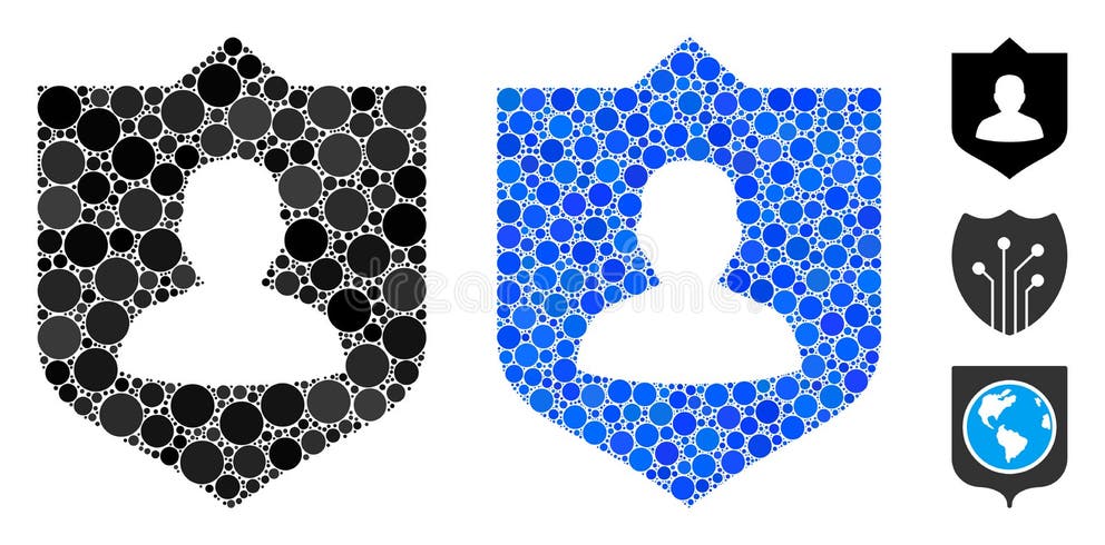 Lord Shield Composition Icon of Circles Stock Vector - Illustration of ...