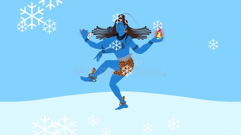 Lord Shiva and Nandi on Mount Kailash with Symbols Stock Video - Video ...