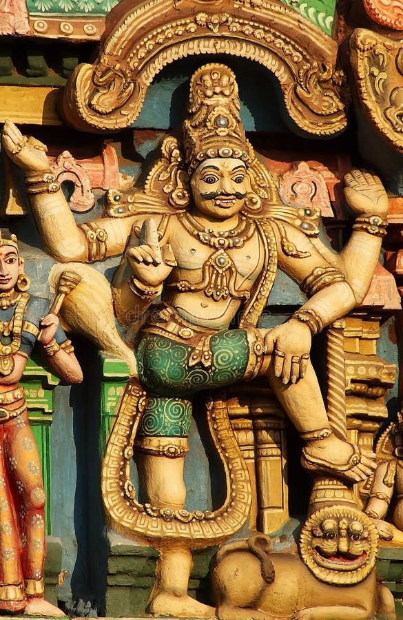 Lord Shiva s guard stock image. Image of hindu, lion - 37727473