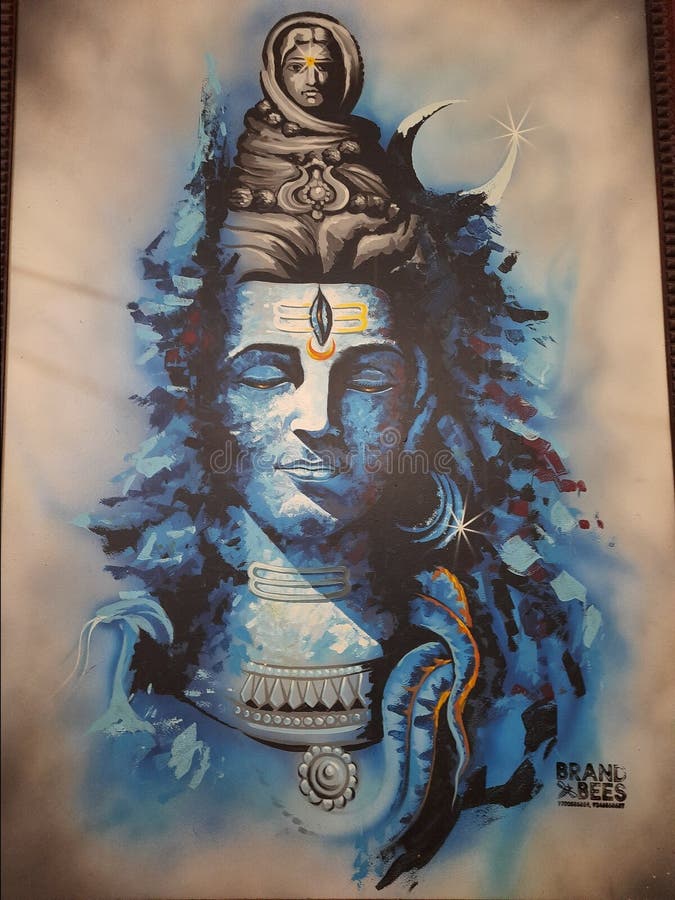 Lord shive art stock illustration. Illustration of mythology - 207027921