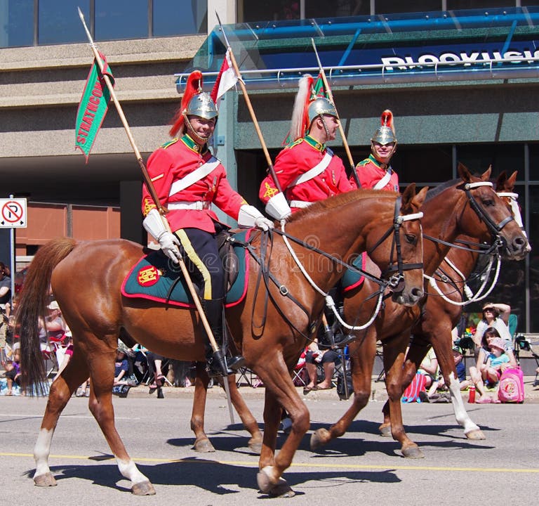 Lord Strathcona Regiment on Parade Editorial Image - Image of flags ...