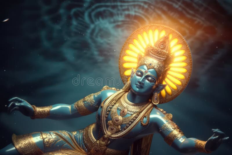 Lord Vishnu Creating the Universe Generative AI Stock Illustration ... Lord Vishnu Creating the Universe Generative AI Stock Illustration ...