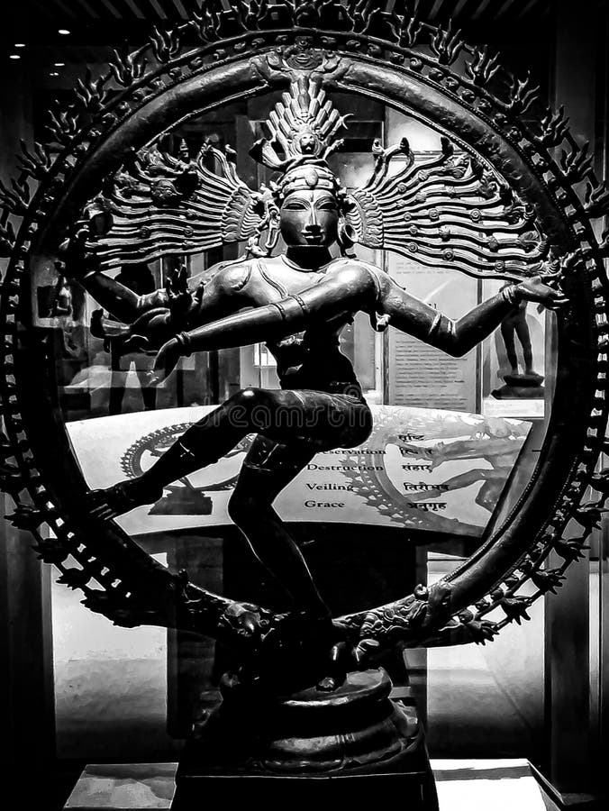 Nataraj Shiva Stone Carving No Templo De Veerabhadra, Lepakshi Imagem ...