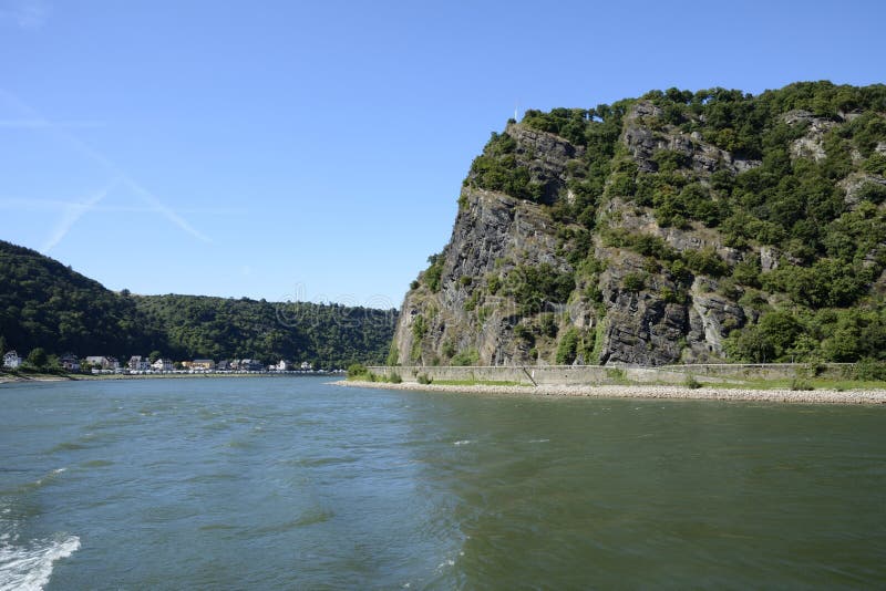 Loreley Rock stock photo. Image of rhine, loreley, water - 34540412