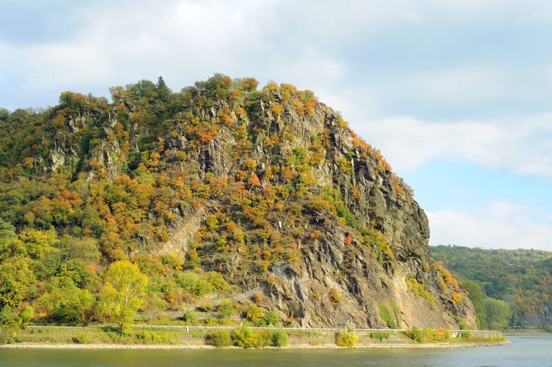 Loreley Rock stock photo. Image of rhine, loreley, water - 34540412