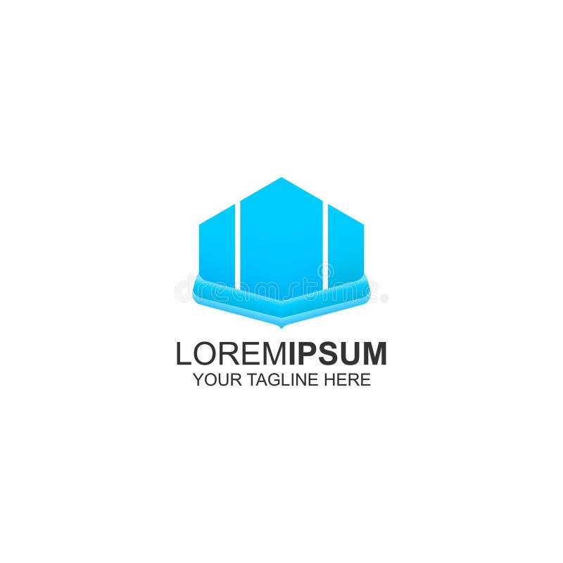 Lorem Ipsum Logo Design for Building with Creative Illustration Stock ...