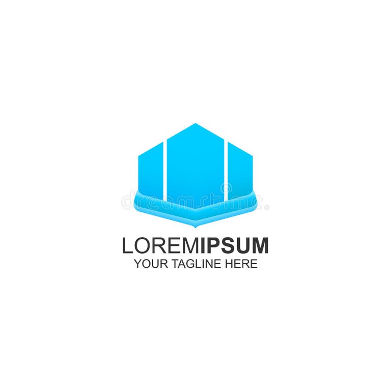 Lorem Ipsum Logo Design for Building with Creative Illustration Stock ...