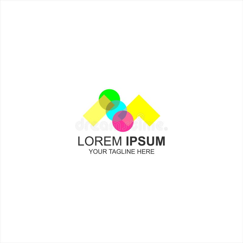 Lorem Ipsum Logo M Icon for Company or Business Identity with Creative ...
