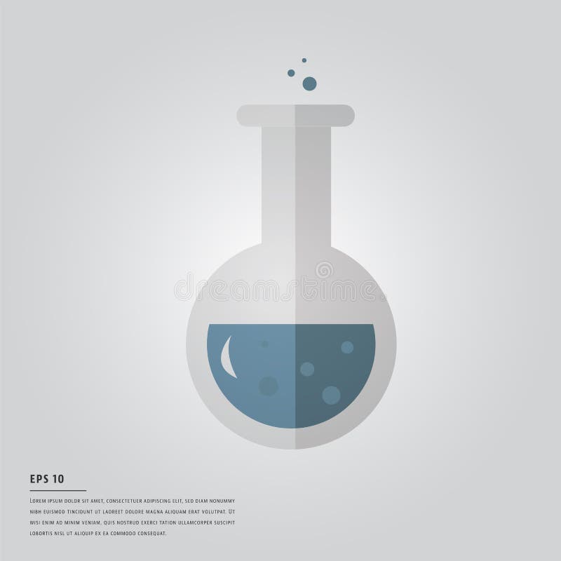 Lorem Ipsum Text with a Beaker Stock Vector - Illustration of concept ...