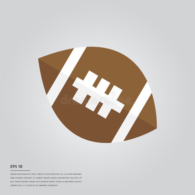 Lorem Ipsum Text with a Rugby Ball Stock Vector - Illustration of ...