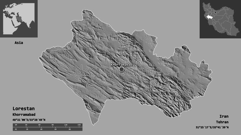 Lorestan, Province of Iran,. Previews. Bilevel Stock Illustration ...