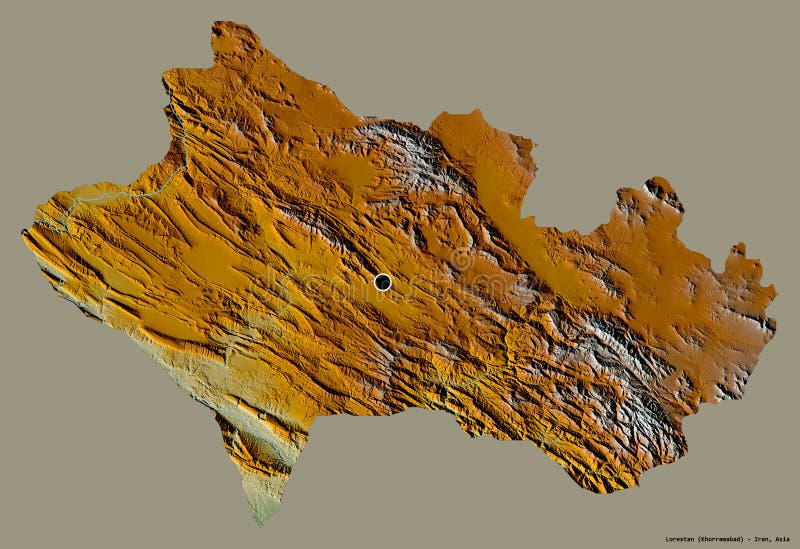 Lorestan, Province of Iran,. Previews. Relief Stock Illustration ...
