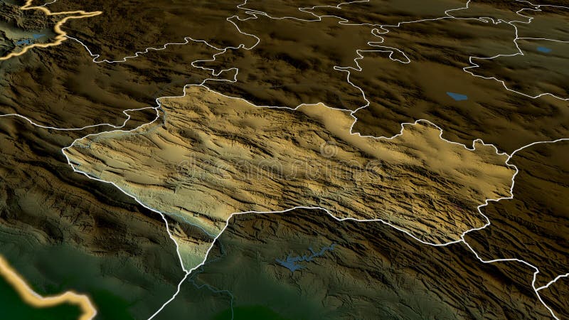 Lorestan, Iran - Highlighted. Physical Stock Illustration ...