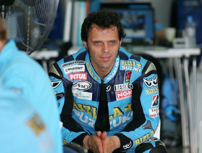 Loris Capirossi editorial stock photo. Image of italy - 13346838