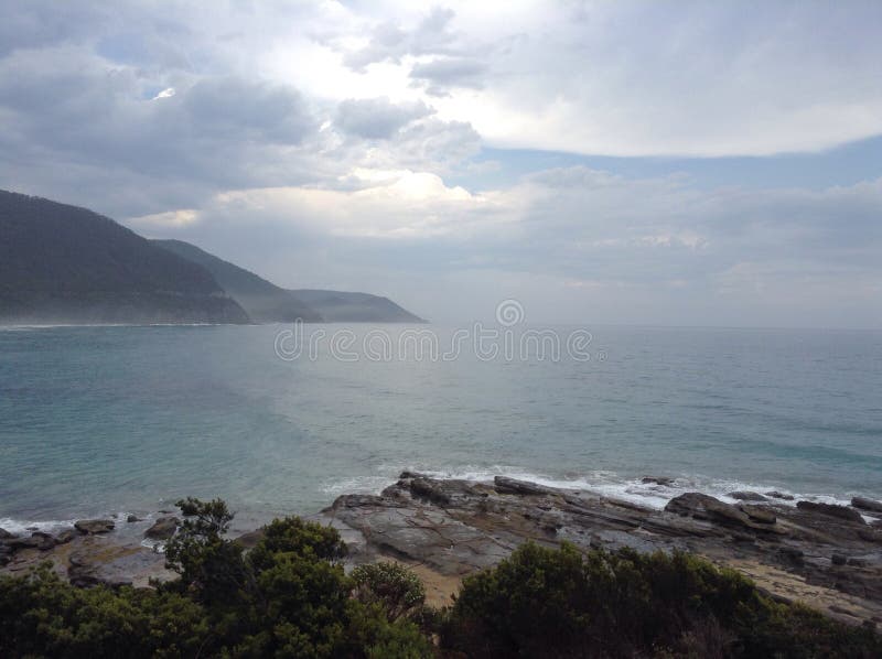 Lorne Beach on Great Ocean Road, Victoria State, Australia Stock Photo ...