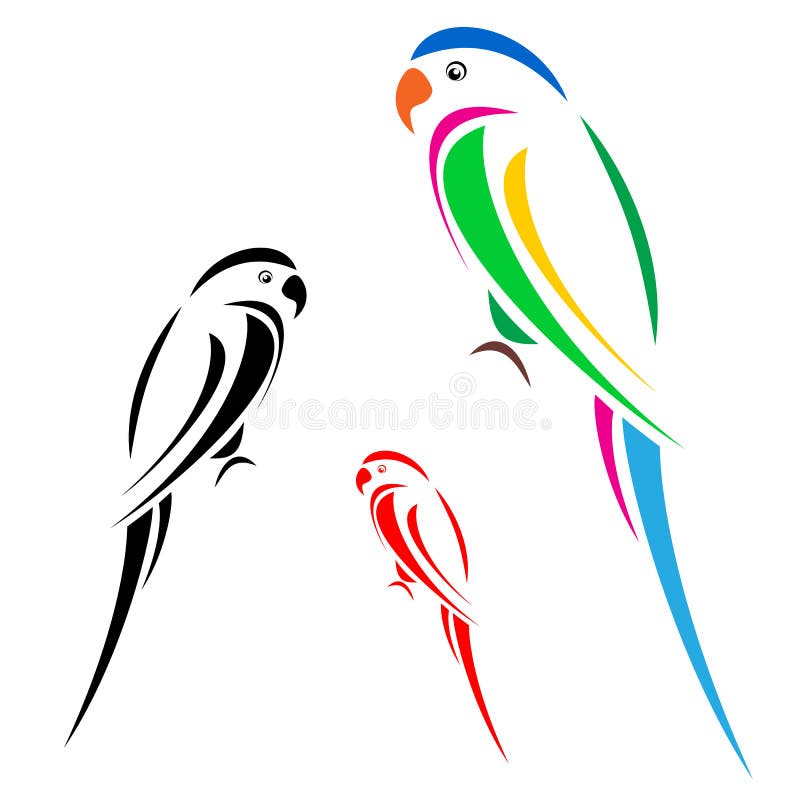 Imagen Del Vector De Un Loro Ilustración del Vector - Ilustración de ...