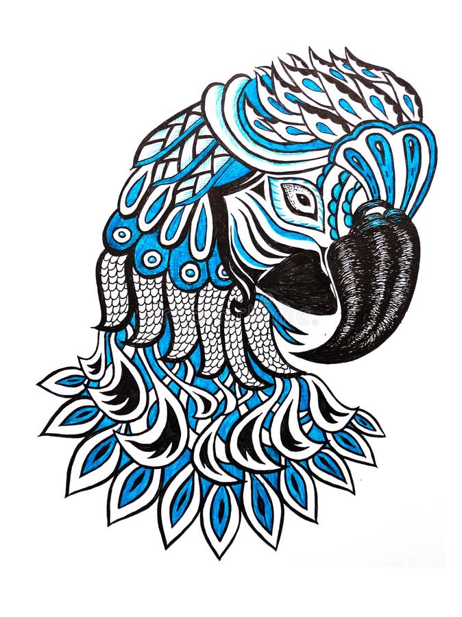 Mono pintado colorido stock de ilustración. Ilustración de facial ...