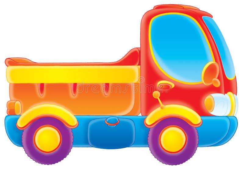 Lorry stock illustration. Illustration of animated, cartoon - 3100257