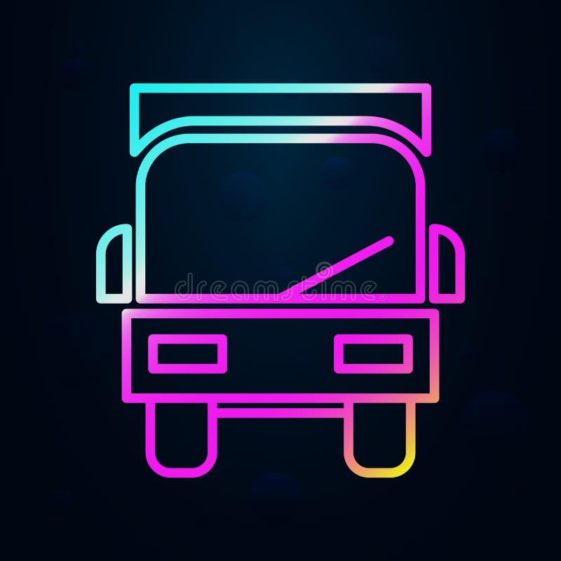 Lorry Car Front View. Truck For Transportation Various Objects. Vector ...