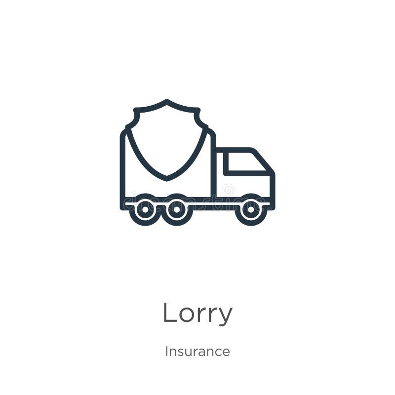 Lorry Vector Icon in 6 Different Modern Styles. Black, Two Colored ...