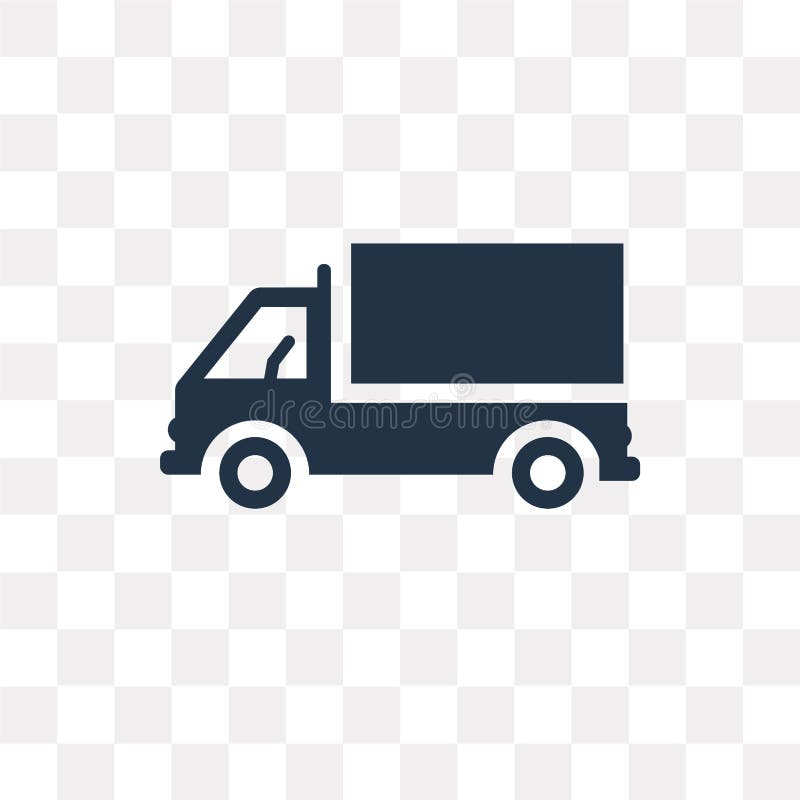 Lorry Side View Vector Icon Isolated on Transparent Background, Stock ...