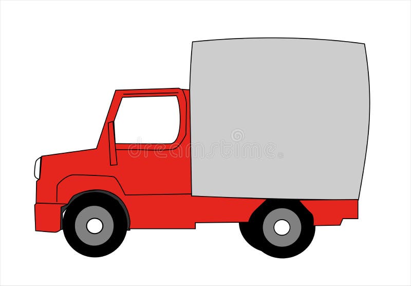 Lorry stock illustration. Illustration of doodle, line - 42353398
