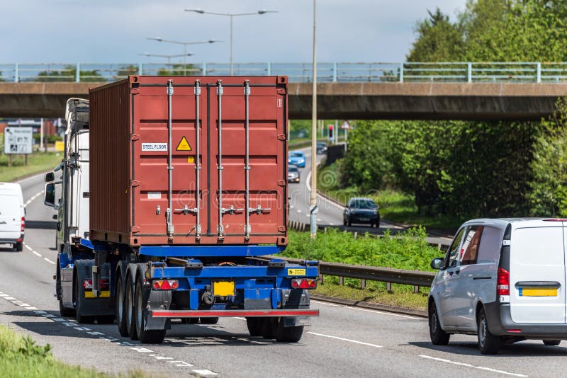 Container lorry stock photo. Image of container, port - 2840396
