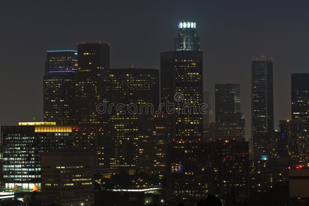 Los Ángeles imagen de archivo. Imagen de iluminado, oscuridad - 15294337